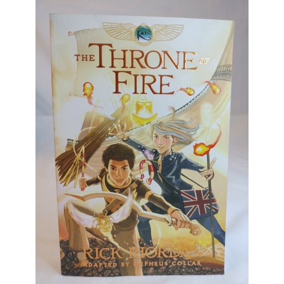 Disney Hiperion | Other | The Throne Of Fire Rick Riordan Adapted By Orpheus Collar Book Disney ...